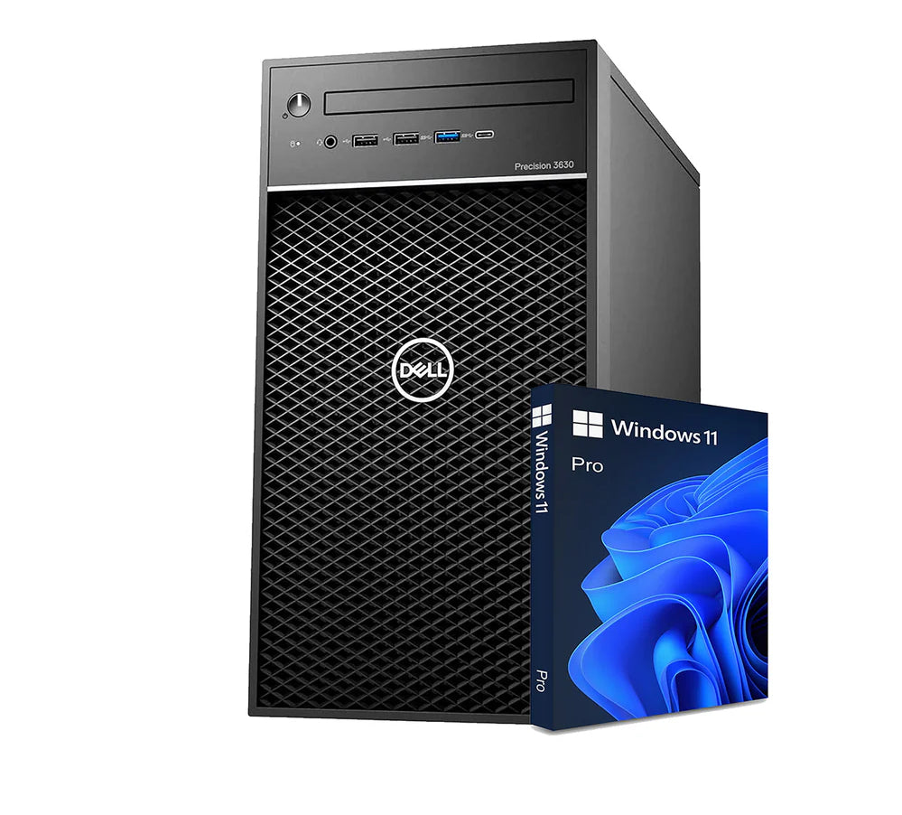 Dell Precision 3630 Tower i7-9700 3.6GHz 16GB Ram 512GB SSD WX 3100 Wi ...